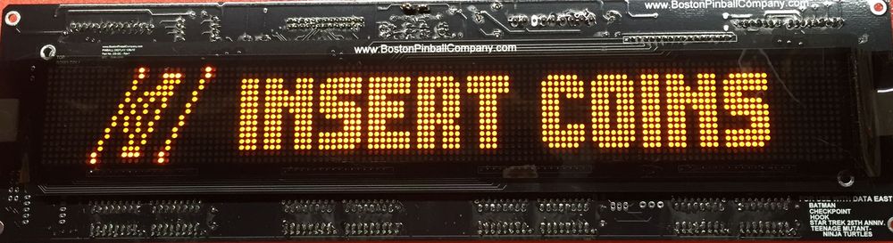 Replacement DIsplays for Data East Pinball Machines 128x16 DMD