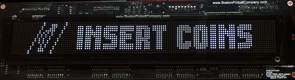Replacement DIsplays for Data East Pinball Machines 128x16 DMD