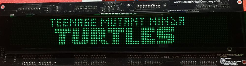 Replacement DIsplays for Data East Pinball Machines 128x16 DMD